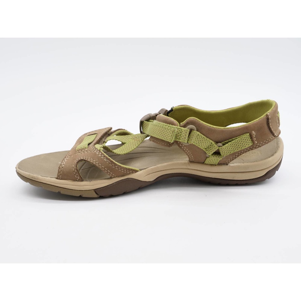 Merrell Sandals Womens 9 Brown Leather Green Sporty A… - Gem